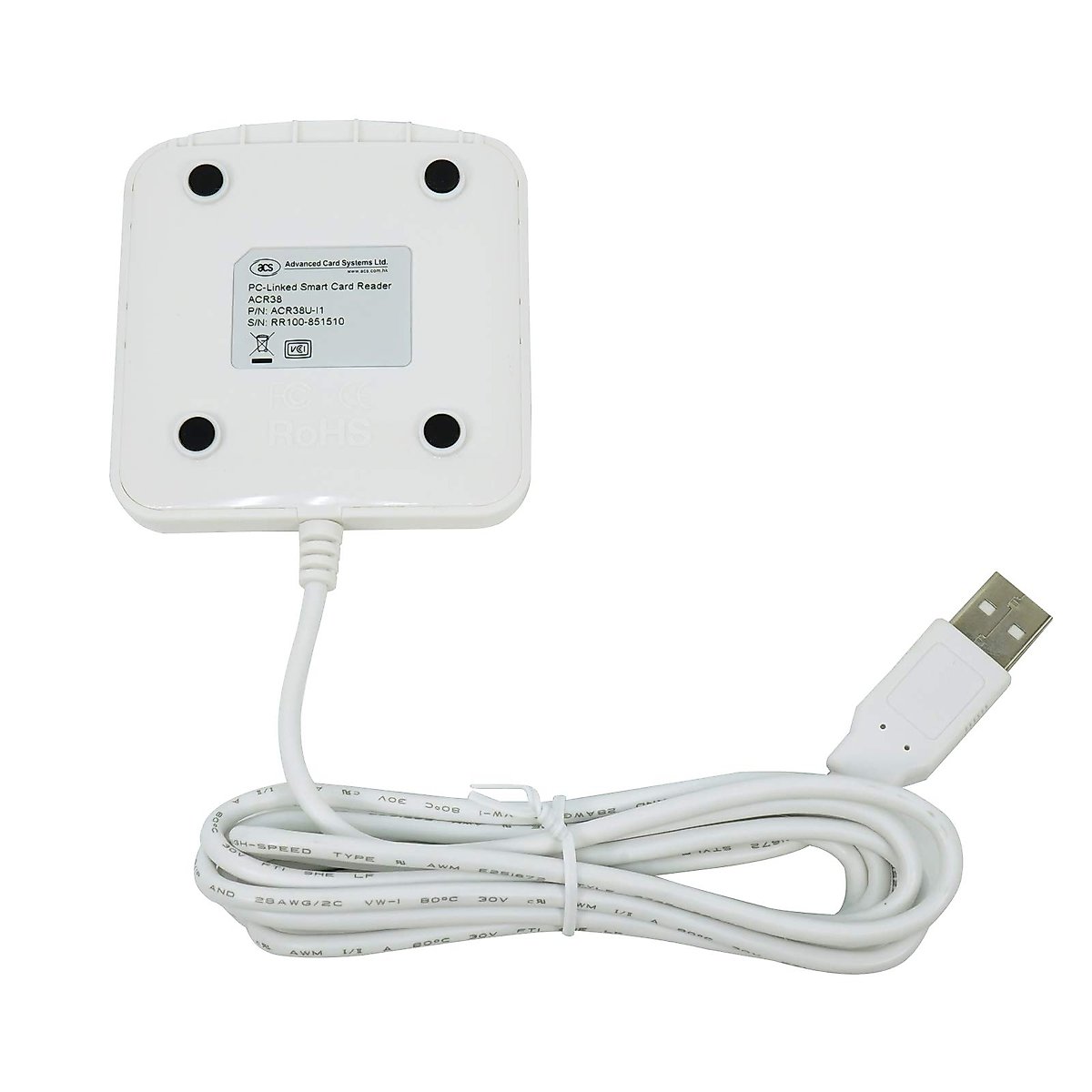 USB ACR38_I1 CAC Contact Smart Chip Card Reader Writer Support ISO7816 A B C Memory Cards (Install Driver Required) by XCRFID