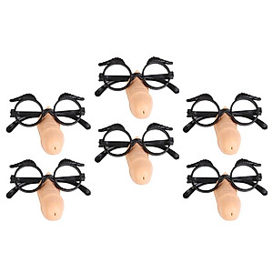 Colcolo 6X Toys Male Penis Nose with Eye Glasses Hen Party Supply
