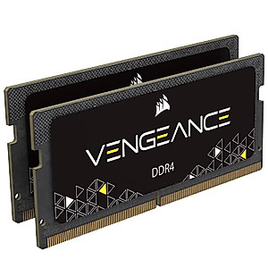 Corsair Vengeance Performance SODIMM 64GB (2x32GB) DDR4 3200MHz CL22 Unbuffered for AMD Ryzen 4000 Series Notebooks Memory - Black