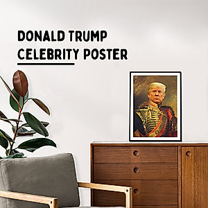 Poster - Celebrity Art - Faux Oil Painting Print - Novelty Pop Culture Artwork Gift