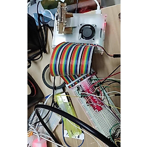 Fielect 2pcs IDC Rainbow Wire Flat Ribbon Cable 10 Pin 30cm Length 2.54mm Pitch