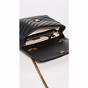 Tory Burch Women's Kira Chevron Convertible Shoulder Bag, Tempranillo, Brown, One Size