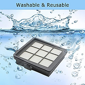 2 Pack 1602084 Filter Compatible with Bissell Hard Floor Expert Canister Vacuum Series 1154, 1154w, 1161, Compare to Part# 1602084