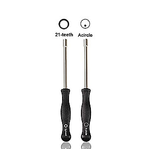 HUZTL Carburetor Adjustment Tool (21-Teeth Splined + A-Circle) Carburator Adjusting Kit for 2-Cycle Small Engine Poulan Husqvarna Homelite Weed Eater Craftman Echo Trimmer Blower