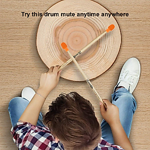 Drumsticks Grips with Drum mutes, Drumsticks Accessories for 5A drum sticks, Easy Stick Twirl, Grip or Control Clips, Good for Beginner Drummer, AUPHY