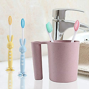 Healifty Kids Toothbrush Cartoon Bamboo Charcoal Soft Hair Silicone Cute Cleaning Teeth Brush Set Handle Children Teeth Cleaning Brushes for Boys and Girls 4pcs (4 Colors)