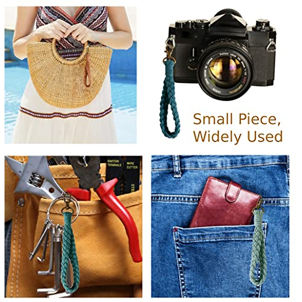 Macrame Keychain Boho Keychain Lanyards for Keys Key chain wrist lanyard for women Wrist Keychain Keyring Bracelet Holder Car Key Lanyard, Macrame Wristlet Keychain Car Keys Keychain Wristlet Blue Key Chain