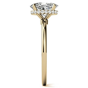 Moissanite Solitaire Wedding Ring Set 3 CT Oval Cut Moissanite Bridal Engagement Ring Set for Women Handmade Anniversary Propose Gifts Her, VVS1 Colorless, 925 Silver, 10K 14K 18K Solid Gold (925 Silver (Yellow Gold Plated))