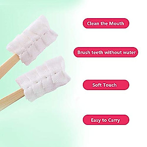 Hztyyier 30pcs Mini Disposable Toothbrush No Toothpaste Needed Portable Soft Oral Care for Kids, Aged, Maternity, Travel (Lemon)