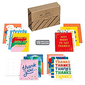 American Greetings Deluxe Boxed Thank You Card Assortment (15-Count)