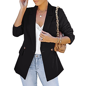 LookbookStore Black Blazers for Women Black Suit Jacket Womens Black Blazer Women Clothing Women's Black Blazer Size Small Size 4 Size 6