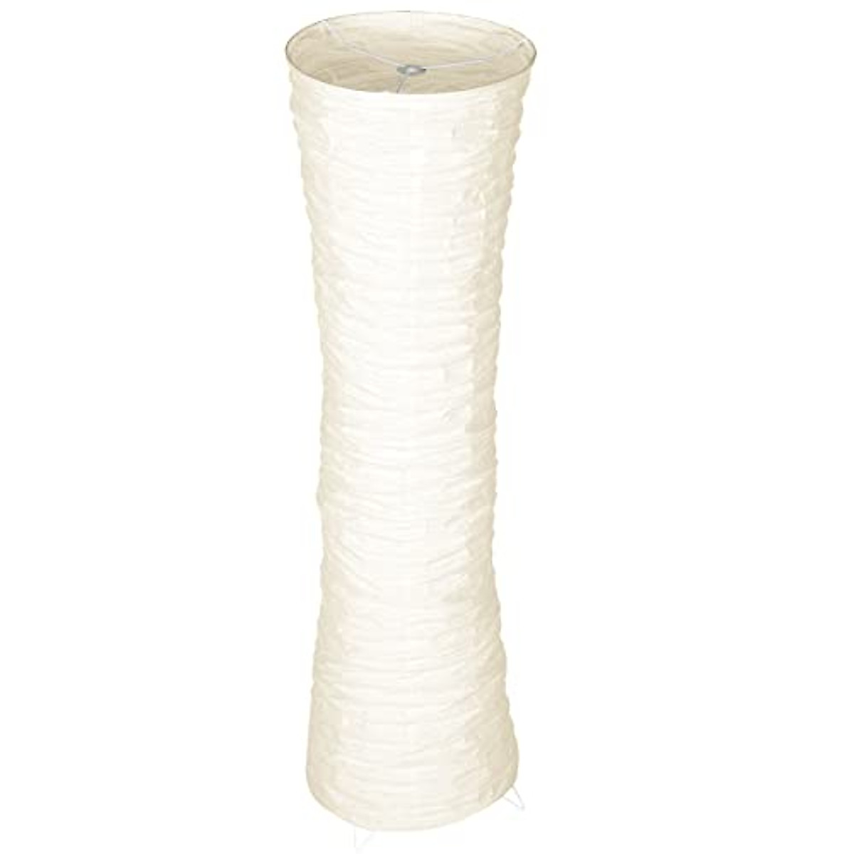 OSALADI Floor Light Shade Modern Vertical Paper Lamp Shade Nordic Lamp Shade Replacement Floor Light Cover for Home, Beige