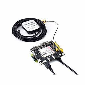 Ingcool 4G / 3G / GNSS HAT Compatible with Raspberry Pi 4B/3B+/3B/2B/Zero/Zero W/Zero WH,Jetson Nano Based on SIM7600A-H 4G Support LTE CAT4 for Downlink Data Transfer,4G Connection etc