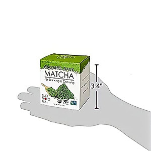 [Sugimoto Tea] Organic Daily Matcha, Authentic Japanese Origin, Versatile Green Tea Powder, USDA Organic, Kosher, Non-GMO, Ideal for Drinking & Cooking, 2.0 oz (57g) Box