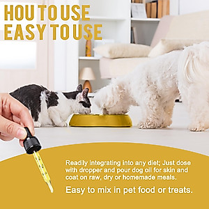 T-RUNHEMP|Hemp Oil for Dogs Cats - Helps Pets Calming Drops Anxiety and Stress Relief, Pain Relief Inflammation, Joint Health Pet's Calming Treat Omega 3, 6, 9 and Vitаmins B, C, E