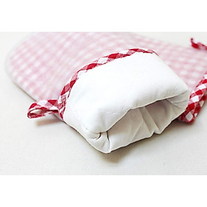 Silicone Oven Mitts Set of 2 Transparent Clear Silicone Shell with Printing Cotton Quilted Lining, Machine Washable, Heat Resistant Kitchen Oven Gloves for Cooking and BBQ Baking,