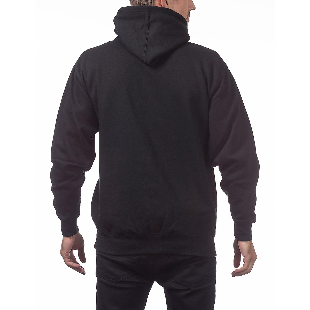Pro Club Men's Heavyweight Pullover Hoodie (13oz), Black, X-Large