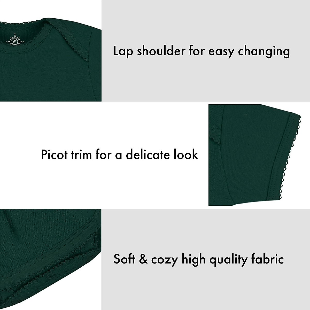 Creative Knitwear University of South Florida Bulls Infant and Toddler Picot Bodysuit Dress