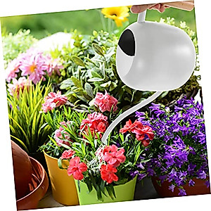 Watering Kettle Garden Watering Bucket Flower Watering can Watering can for Indoor Plants Flowers Succulent Watering Pot White Garden Supplies Water The Flowers Wooden Handle