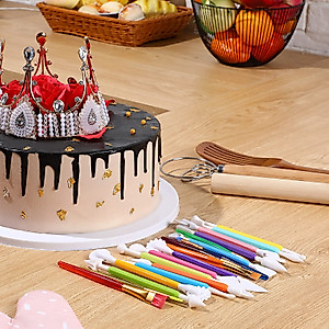 19 Pieces Cake Decorating Tools,Cookie Fondant Modeling Set,Marshmallow Sculpting Brush and Fondant Modeling Tools for DIY Cake Sugar Gum Paste Decorating Supplies