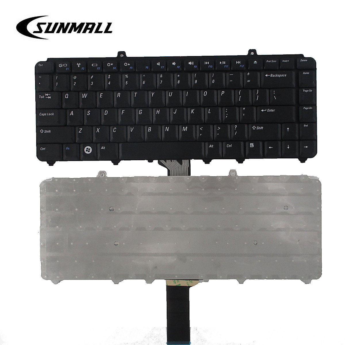 SUNMALL Keyboard Replacement Compatible with Dell Inspiron 1545 1525 1420 Laptop US Black
