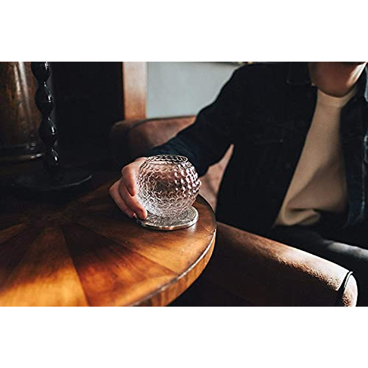 Golf Whiskey Glasses - Set of 2 - Unique, Handmade, Durable, and Fun Golf Drinking Accessories 10 Ounces Each and Handmade with Robust Packaging; A great Present for Men and Women Golfers