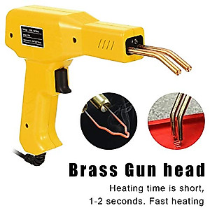 50W Hot Staplers Machine, Snnetwork Professional Car Bumper Crack Repair kit Welding Machine Set, Handy Plastics Welders Garage Tools, Hot Thermal Stapler Welder Gun Garage Repair Tools, Yellow