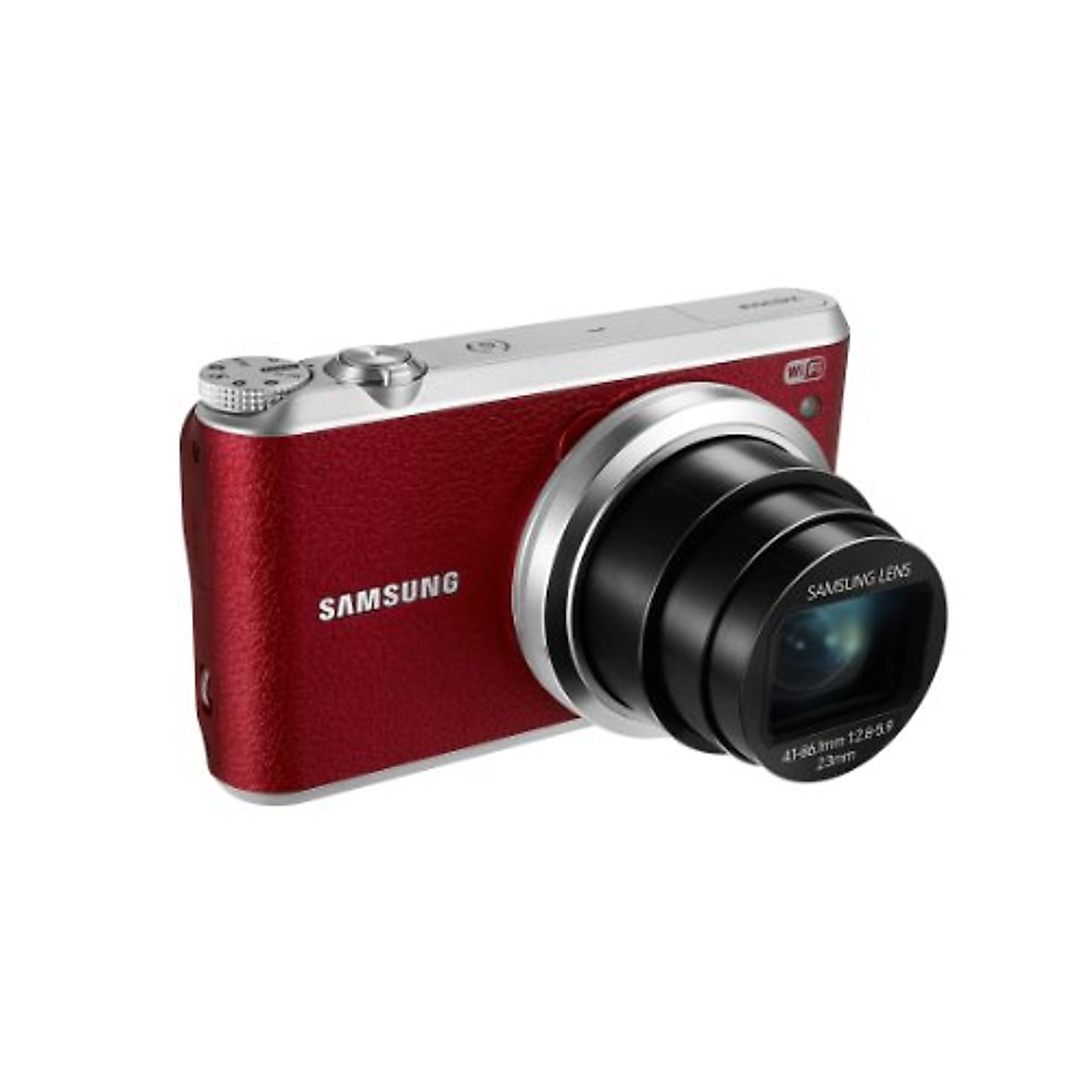 Samsung WB350F 16.2MP CMOS Smart WiFi & NFC Digital Camera with 21x Optical Zoom, 3.0" Touch Screen LCD and 1080p HD Video (Red)