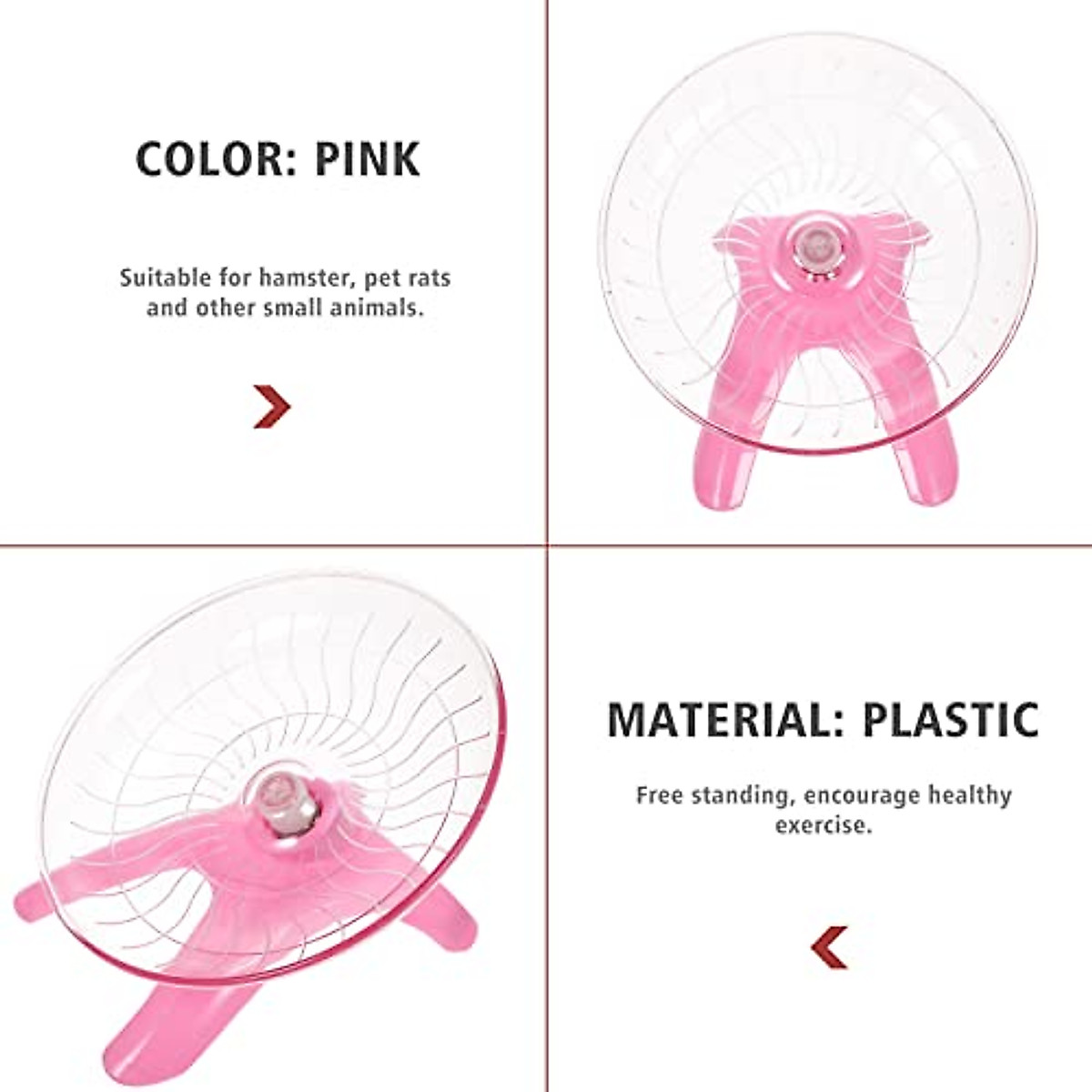 Mipcase Small Animal Exercise Wheels Hamster Wheels, Hamster Silent Chinchilla Wheel Household Rat Wheel Hedgehog Wheel Flying Saucer, Hamster Hamster Wheel