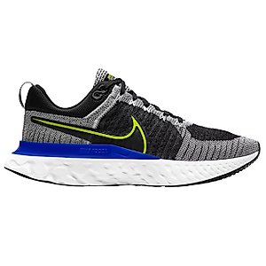 Nike Mens React Infinity Run Flyknit 2 (White/Cyber-Black-Racer Blue) Size 11.5