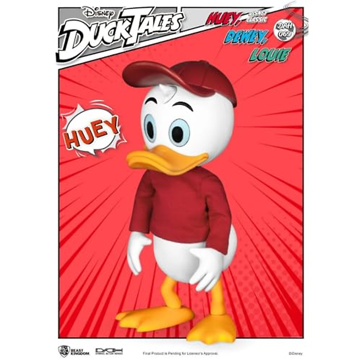 Beast Kingdom DuckTales: Huey, Dewey and Louie DAH-069 Dynamic 8ction Action Figure Set, Multicolor