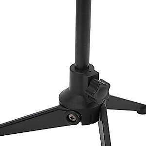 AUHX Mini Table Adjustable Mic Stand, Plastic Durable Detachable Portable Table Adjustable Mic Stand Practical for Conferences