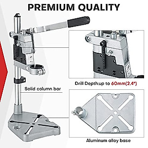 MAOPINER Universal Electric Drill Press Stand Tool Drill Stand Bench Clamp Drill Press Stand for Hand Drill Workstation Repair Tool Clamp