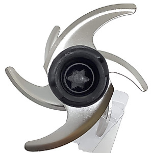 Shark`Ninja Ninja 6-Blade Assembly for 72oz Pitcher BL490 BL493 BL494 Compact Blender,Clear and Black