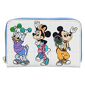 Loungefly Disney Mousercise Zip Around Wallet