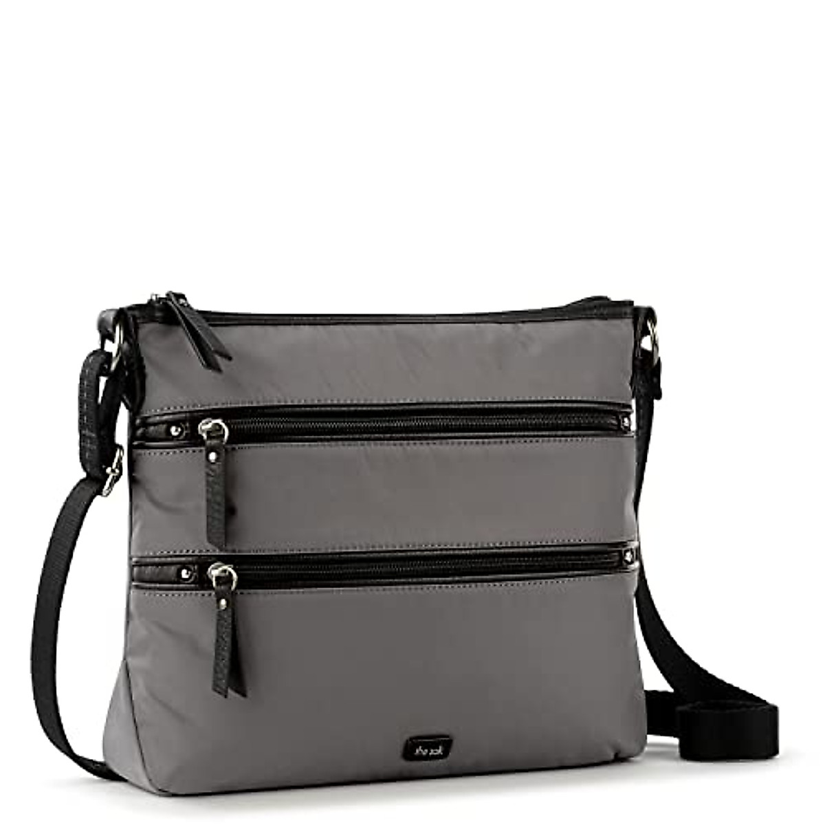 The Sak Womens Esperato Recycled Nylon Crossbody, Slate, One Size US