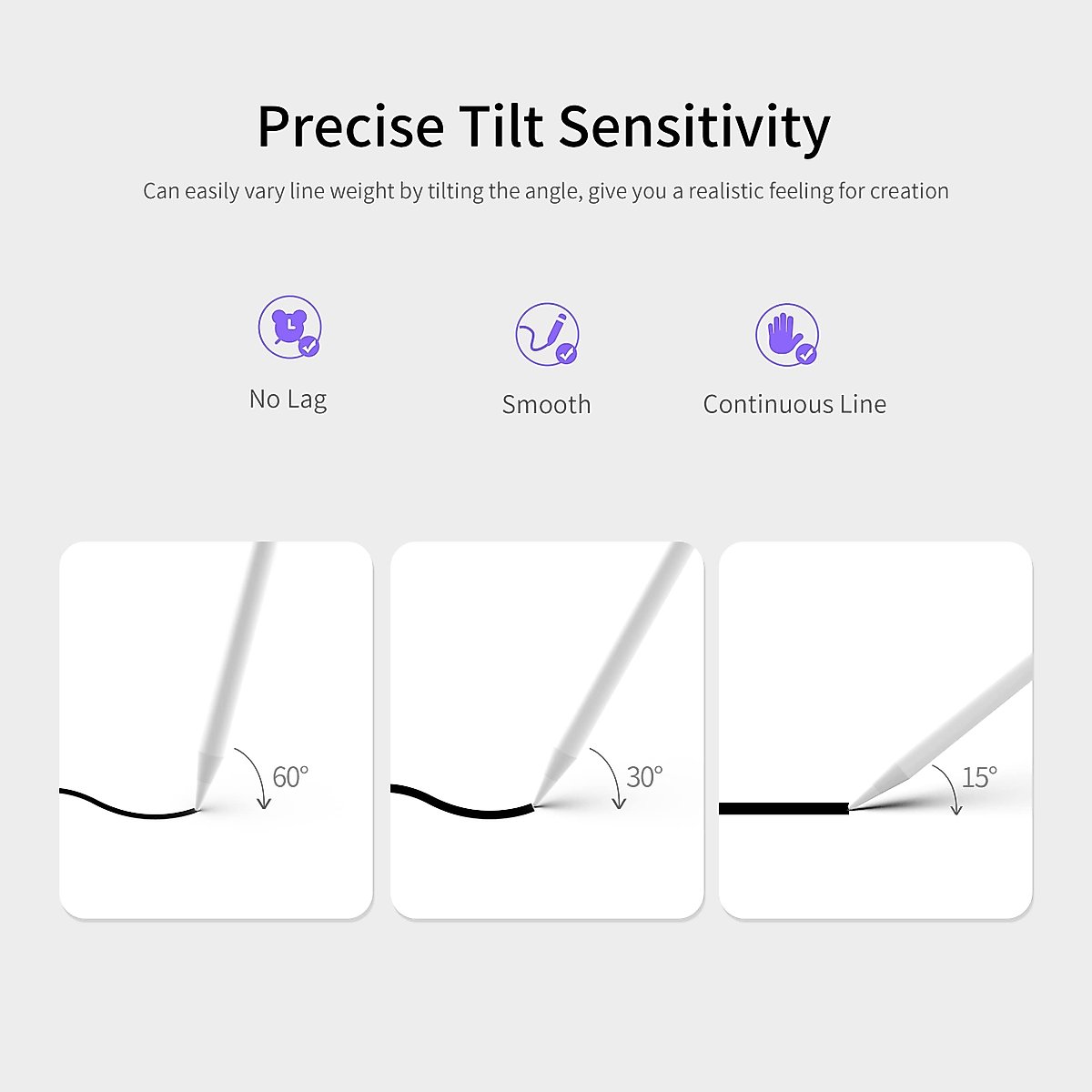 Bluetooth Stylus Pen Fit for Pro 12.9-inch (5th Generation) 2021 Model A2378 A2461 A2379 A2462 with Camera Shutter Remote Control, Tilt Sensitive, Battery Level Display, Palm Rejection Pencil