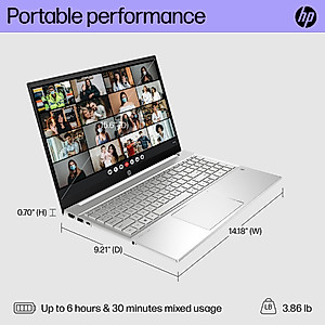 HP 2023 Newest Pavilion Laptop for Business, 15.6" FHD IPS Touchscreen, 13th Gen Intel Core i5-1335U, 64GB RAM, 1TB SSD, Intel Iris Xe Graphic, Backlit KB, WiFi 6, Windows 11