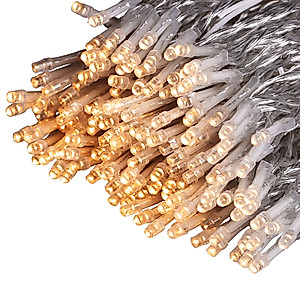 Christmas LED Curtain Lights - ilikable IP44 300LED 9.8*6.6FT Waterproof Indoor and Outdoor Fairy Twinkle String Lights USB-Powered UL588 Approved Decoration for Wedding Party Home Garden Bedroom Wall