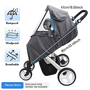 Stroller Rain Cover Windproof Waterproof Universal Stroller Accessory Baby Travel Stroller Weather Shields