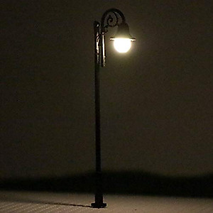 LYM39 10pcs Model Railway Train Lamp Post 6.8cm or 2.68inch Street Lights HO OO Scale LEDs New