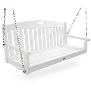Trex Outdoor Furniture Yacht Club Swing, Classic White