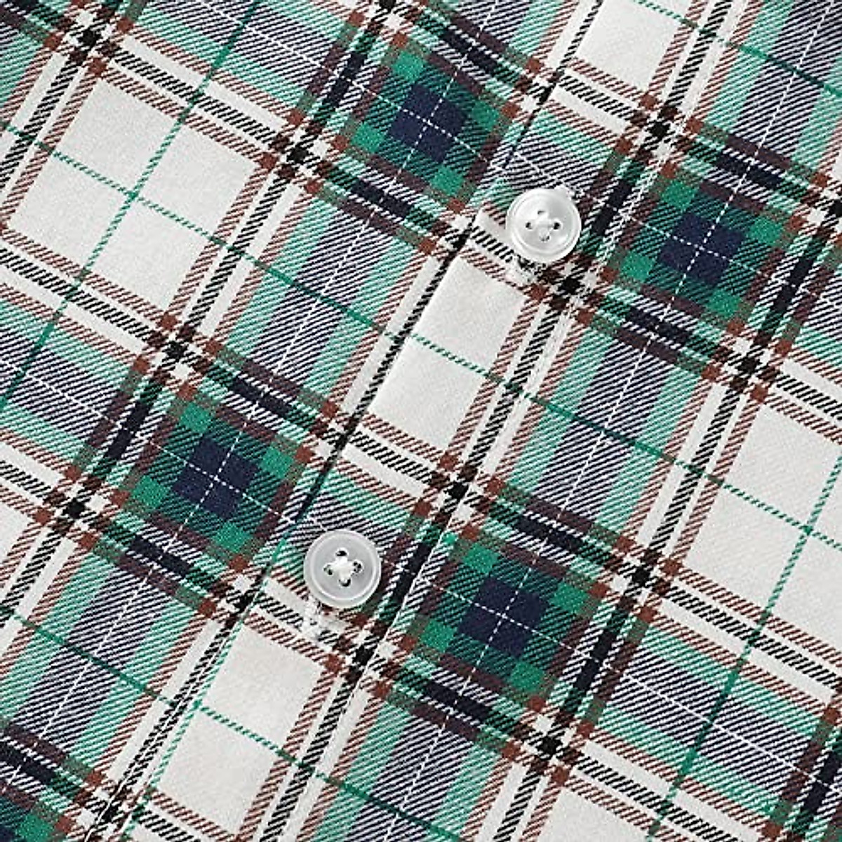 Toddler Baby Boys Clothes Short Sleeve Button Down Shirt Buffalo Plaid Blouse Top Summer Outfits(Green Check Plaid,12-18 Months)
