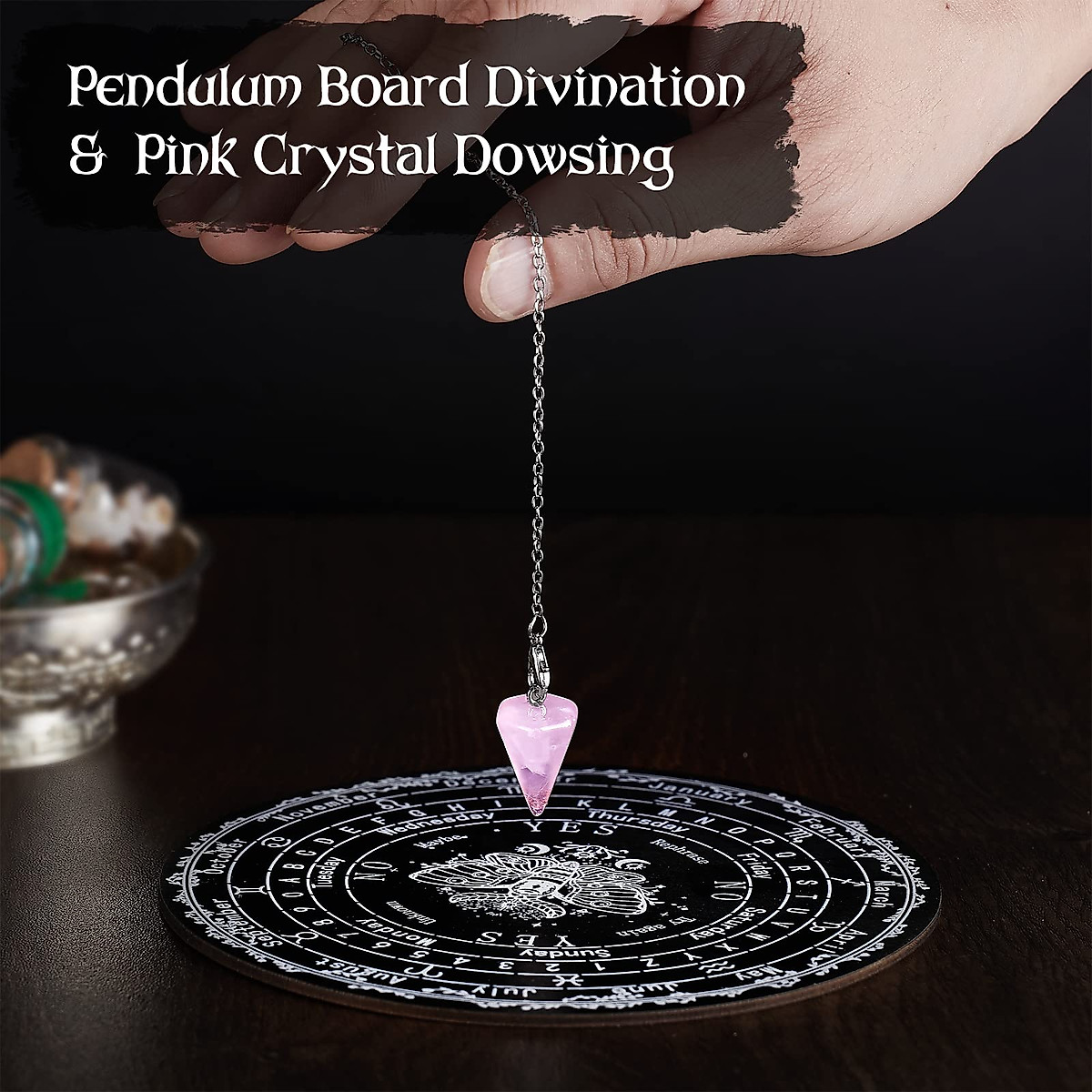 SHYSHINY Witchcraft Supplies Kit, 145Pack Wiccan Supplies and Tools Witchy Gifts for Beginners, Dried Herbs, Crystals, Candles, Green Witch Altar Starter Spell