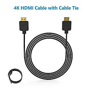 FOINNEX HDMI 1.4 Cable, 6.6FT Thin HDMI Cord, 4K@30HZ High Speed HDMI Wire Compatible with PC, Nintendo Switch, Xbox, PS, DVD Player to TV, Monitor and Projector