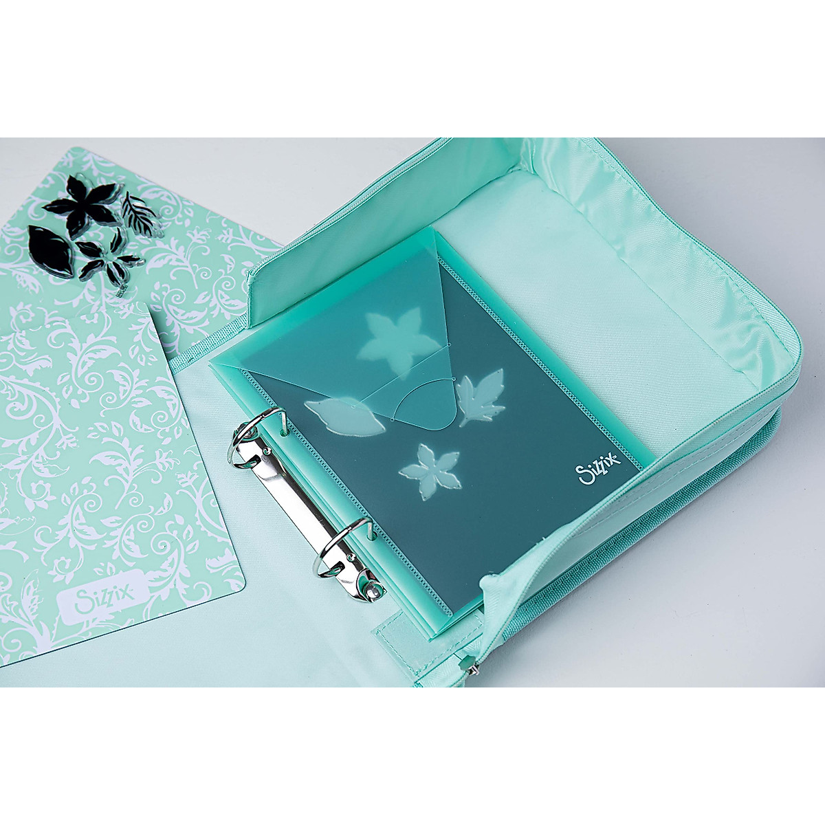 Sizzix Frmlt & Thnlt STO Sol, Sm, Mint Julep Framelits & Thinlits Die Storage Solution Small, Multicolor