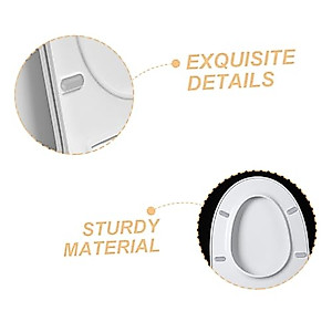 Veemoon 8pcs Toilet Seat Cover Toilet Lid Bumper Toilet Bumpers for Seat Toilet Seat Bumper Bidet Parts Replacement Toilet Seat Accessories Toilet Seat Pads Toilet Seat Stoppers Grey Ldpe