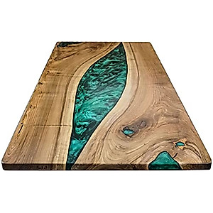 Epoxy Table, Live Edge Wooden Table, Natural Wood,Dining Table, Natural Epoxy Table, Resin Table, Epoxy Resin River Table