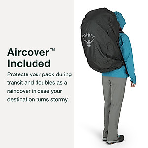 Osprey Fairview Trek 70 Women's Travel and Backpacking Backpack, Night Jungle Blue