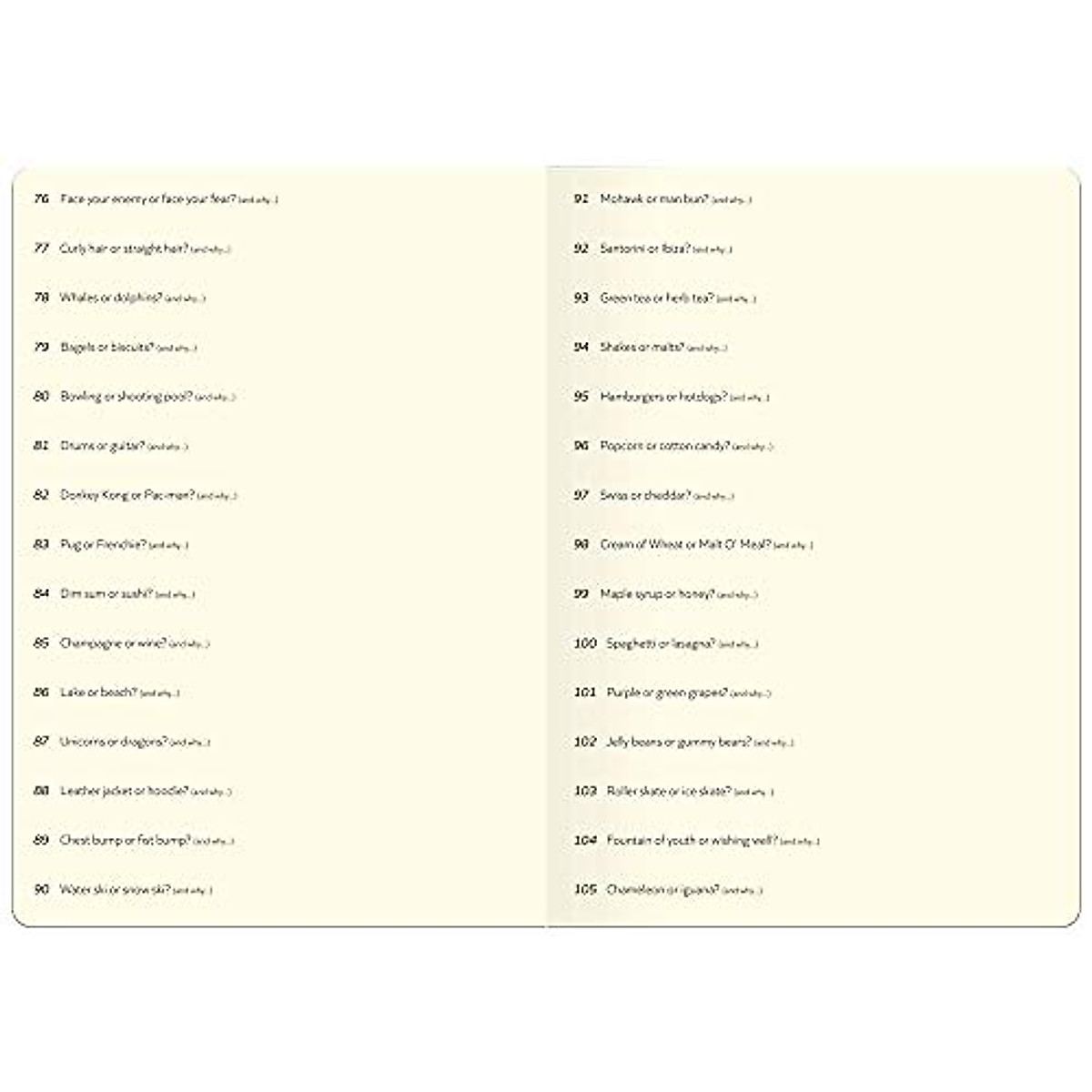 Piccadilly 3000 Pick One Questions